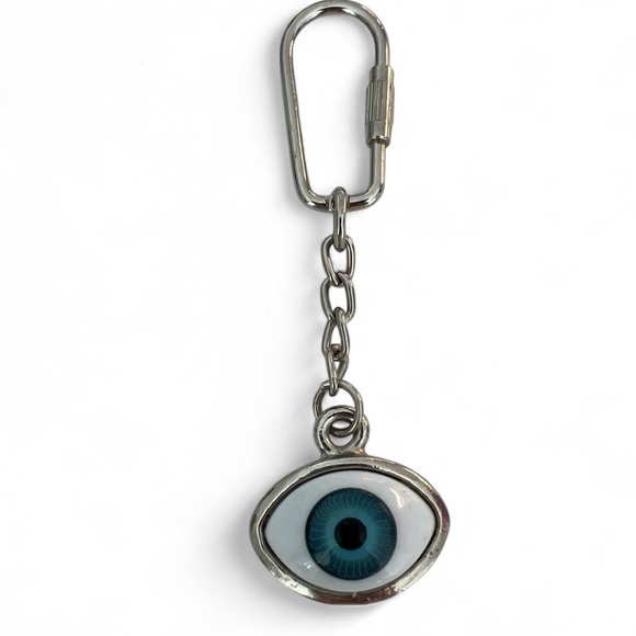 Source Unknown | Accessories | Evil Eye Silver Key Holder With Blue Eye ...